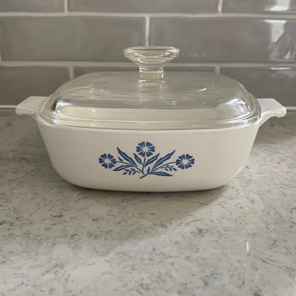 Corningware | Kitchen | 96 Corningware Blue Cornflower 1 Qrt Pyroceram ...